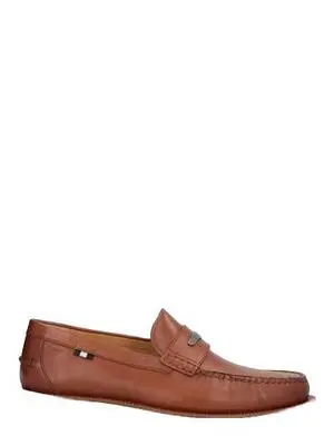 Bally Loafers In Calfskin Leather - Brown