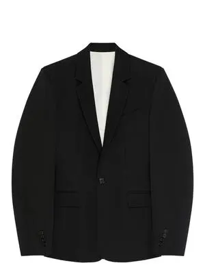 Givenchy Single-breasted Form Fit Jacket In Wool - Black