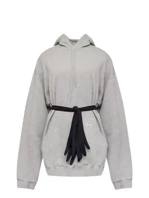 MAISON MARGIELA Hoodie Mini Dress - Grey