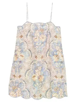 ZIMMERMANN Daylight Scallop Mini Dress
