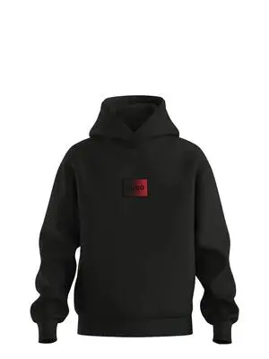 Hugo Hooded Sweatshirt With Logo Detail - Black