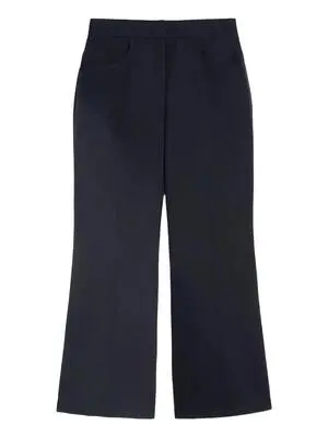 JIL SANDER Gabardine Trousers - Blue