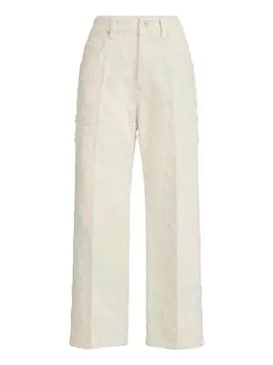 Brunello Cucinelli Fuzzy Texture Trousers - Neutrals