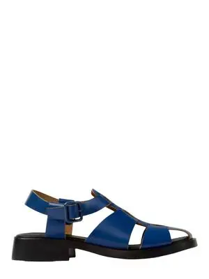 Camper Dana Buckled Leather Sandals - Blue