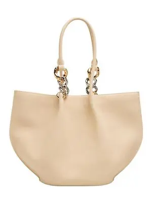 SIMKHAI SIMKHAI Arlo Chain-Embellished Leather Tote Bag