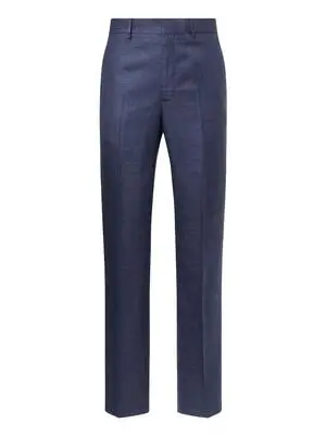 Gabriela Hearst Wool, Silk, And Linen Suit Pants - Blue