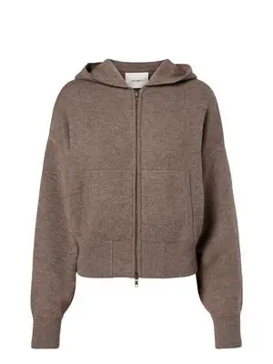 LISA YANG Lilia Cashmere Zip-up Hoodie - Brown