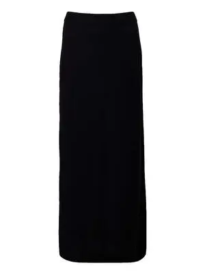 LISA YANG Charlotta Cotton And Cashmere Maxi Skirt - Black