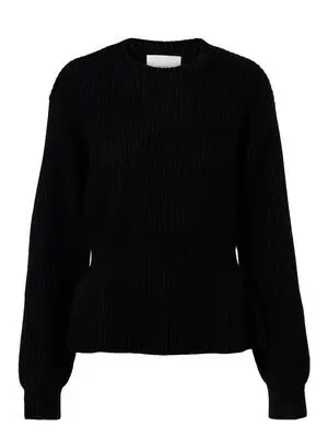 LISA YANG Miriella Ribbed-knit Cashmere Sweater - Black