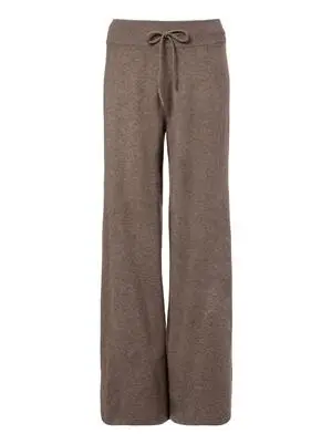 LISA YANG Sofi Cashmere Wide-leg Pants - Brown