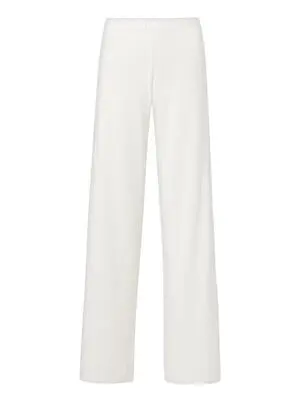 LISA YANG Cotton And Cashmere Wide-leg Pants - Grey