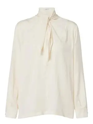 Max Mara Badia Silk Shirt White