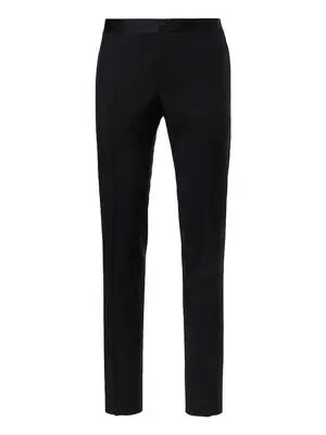 Canali Wool And Mohair Suit Pants - Black