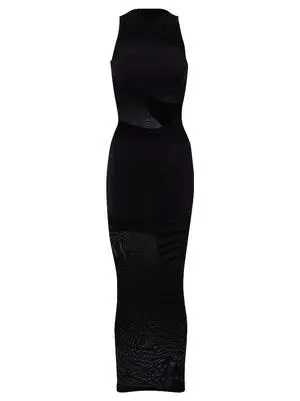 Wolford Paneled Midi Dress - Black