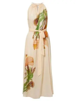 Ulla Johnson X Anna Zemánková Cotton Midi Dress - Beige