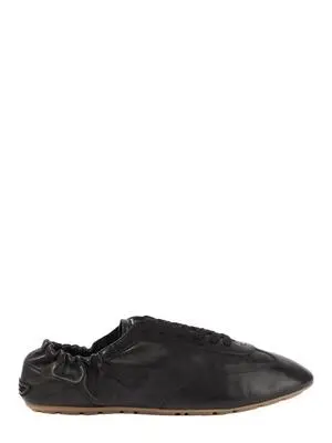 Saint Laurent Lewis Leather Sneakers - Black