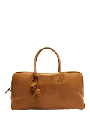Magda Butrym Brigitte Large Suede Tote Bag - Brown