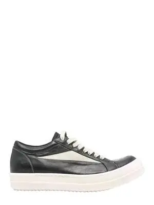 Rick Owens Low-top Leather Sneakers - Black