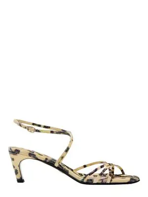 Proenza Schouler Uma Embossed-python Sandals - Neutrals