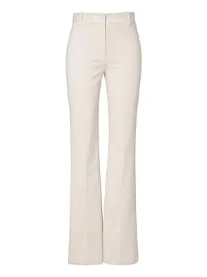 NILI LOTAN Corette Cotton Corduroy Straight Pants - White
