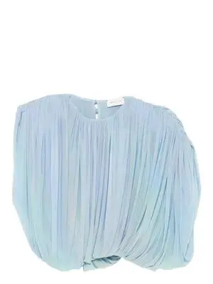 Magda Butrym Pleated Blouse - Blue