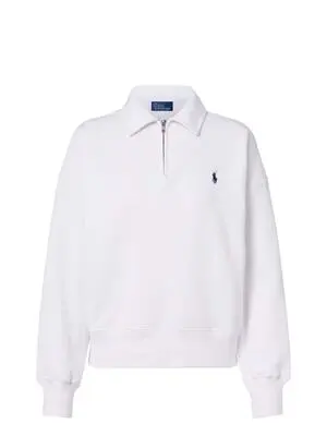 Polo Ralph Lauren Cotton-blend Jersey Sweatshirt - White