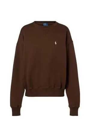 Polo Ralph Lauren Logo Cotton-blend Jersey Sweatshirt - Brown