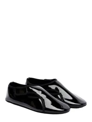 Alaïa Criss Cross Ballet Flats - Black