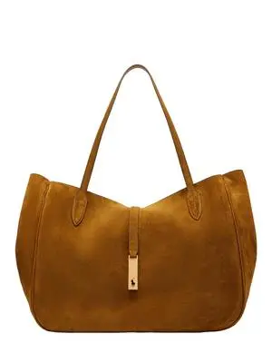 Polo Ralph Lauren Suede Tote Bag - Brown