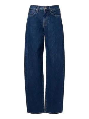 SLVRLAKE Tess Long Low-rise Barrel-leg Jeans - Blue