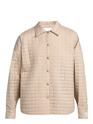 Moncler Reversible Quilted Shirt Jacket - Medium Beige