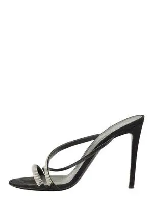 GIUSEPPE ZANOTTI Rhinestone-embellished Sandals - Black