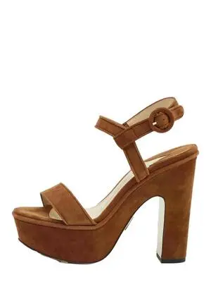 PAUL ANDREW Stanton Platform Sandals - Brown