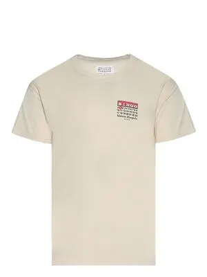 MAISON MARGIELA Bingo Graphic Tee Anthracite Beige