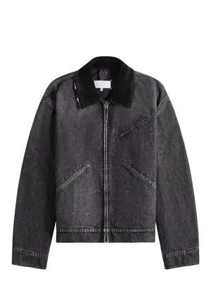 MAISON MARGIELA Washed Denim Jacket - Black