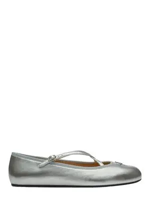 COACH® Phoebe Ballet Flat Silver