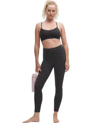 Lululemon Align™ High-rise 25" Pant - Square Heart Jacquard Coal Black