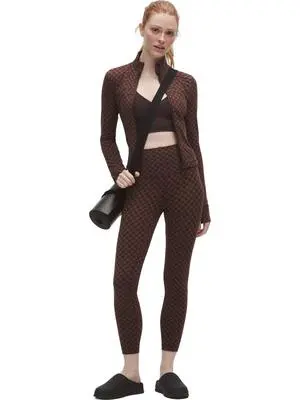 Lululemon Align™ High-Rise 25" Pant Square Heart Jacquard Java Sequoia