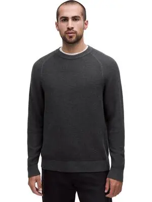Lululemon Classic-fit Crewneck Sweater - Heathered Black