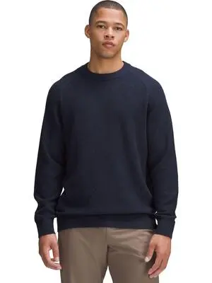 Lululemon Classic-fit Crewneck Sweater - Heathered Classic Navy