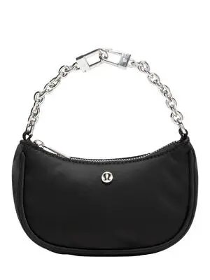 Lululemon City Essentials Nano Shoulder Bag - Black/silver