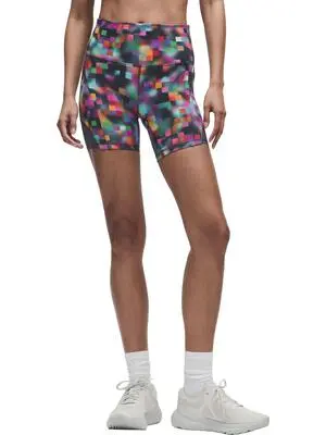Lululemon Wunder Train Mesh Panel High-rise Short 6 - Pixel Rainbow Club Blue Multi