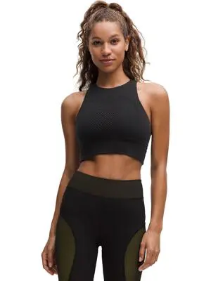 Lululemon Revealknit Cropped Tank Top - Black