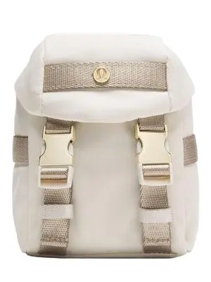 Lululemon Wunderlust Nano Backpack - Light Ivory/wacky Khaki/gold