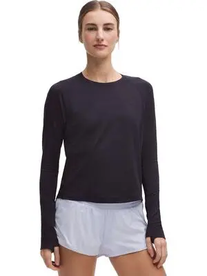 Lululemon Swiftly Mesh-back Long-sleeve Shirt - Nightmoth/nightmoth