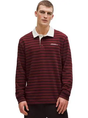 Lululemon Long-sleeve Rugby Shirt - Yachtie Stripe Rockwood Deep Phantom
