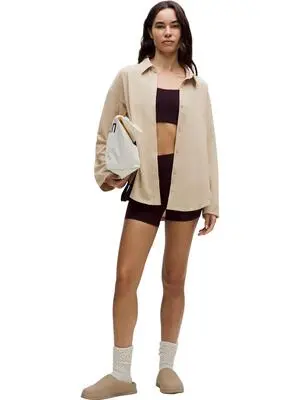 Lululemon Long Button-front Shirt - Mojave Tan