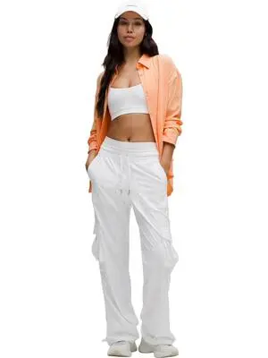 Lululemon Long Button-front Shirt - Peach Bellini