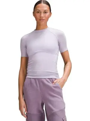 Lululemon Short-sleeve Crewneck Base Layer - Lilac Ether/cyber Violet