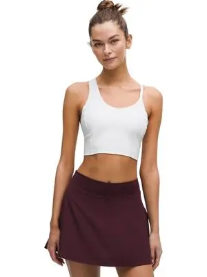 Lululemon Asymmetrical Strap Cropped Tank Top - White
